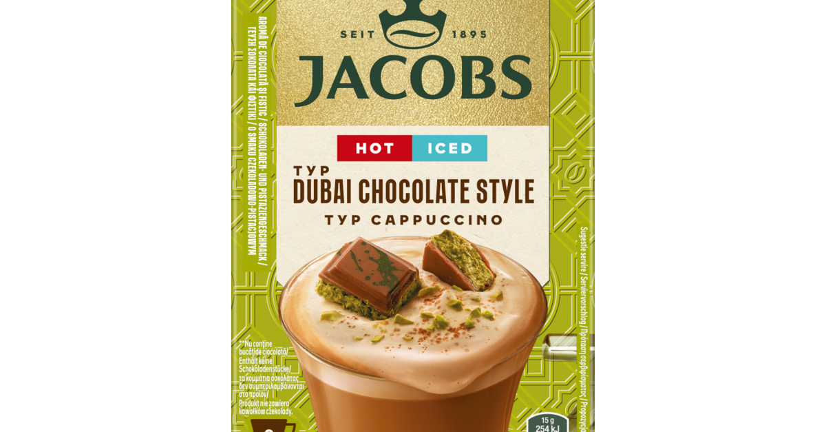 Jacobs Dubai Chocolate Style Cappuccino Sticks