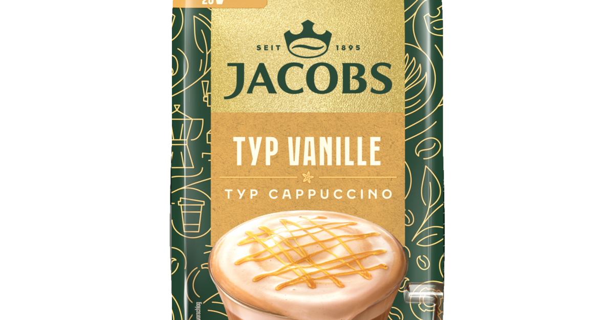 Jacobs Typ Vanille Cappuccino Nachfüllbeutel 360g