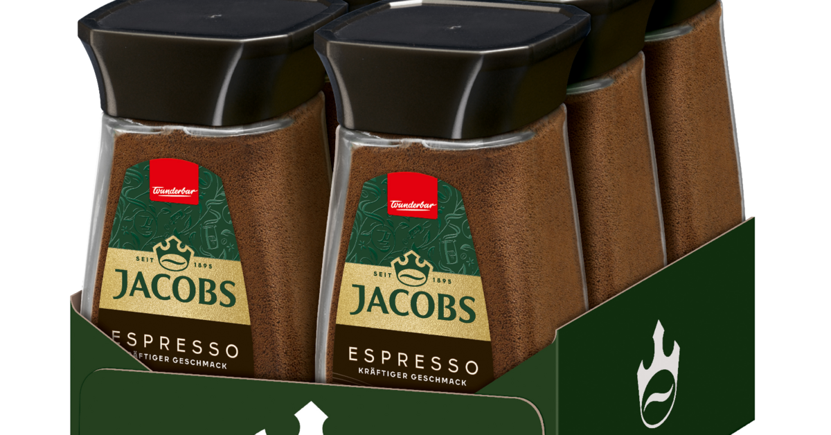 Jacobs Espresso Löslicher Kaffee 6x 100g